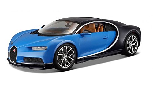 2016 Bugatti Chiron Blue 1/18 Diecast Model Car , unisex