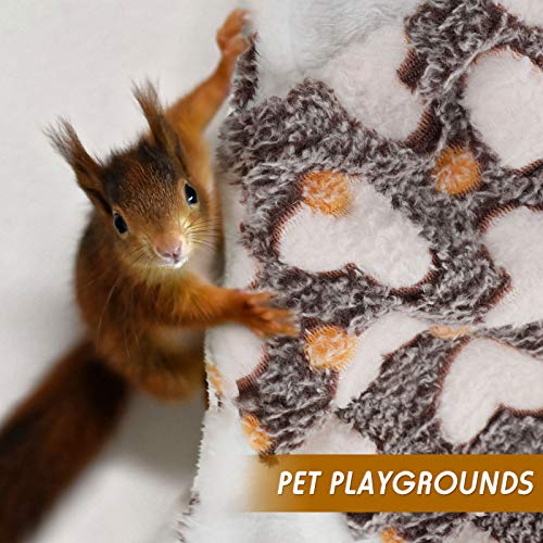 Small Pet Cage Hammock, Double-Layer Rat Hammock Hanging Bed, Warm Ferret Cage Hammock, Pet Swinging Bed for Sugar Glider Fleece Chinchilla Parrot Guinea Pig Squirrel Hamster Playing Sleeping