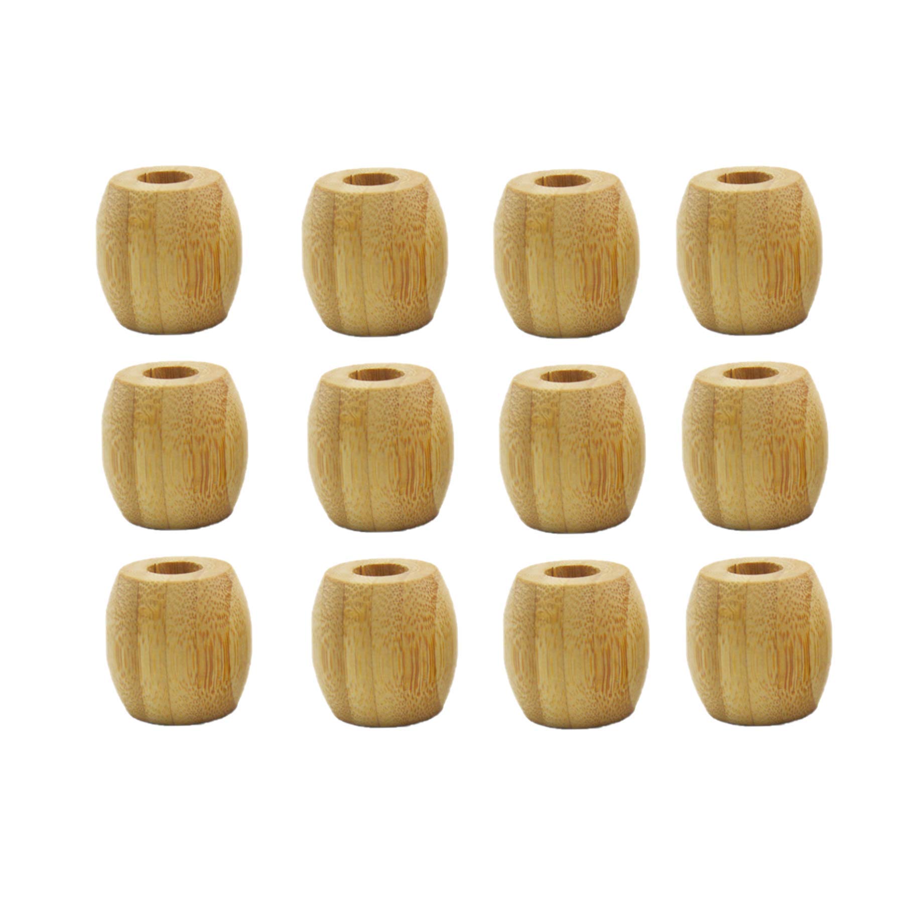 Bamboo Toothbrush Holder Pack of 12 - Biodegradable and Eco Friendly Compostable Wooden Holders Organizer for Large Small Bathroom - Small Countertop Storage Stand for Bamboo Tooth Brush