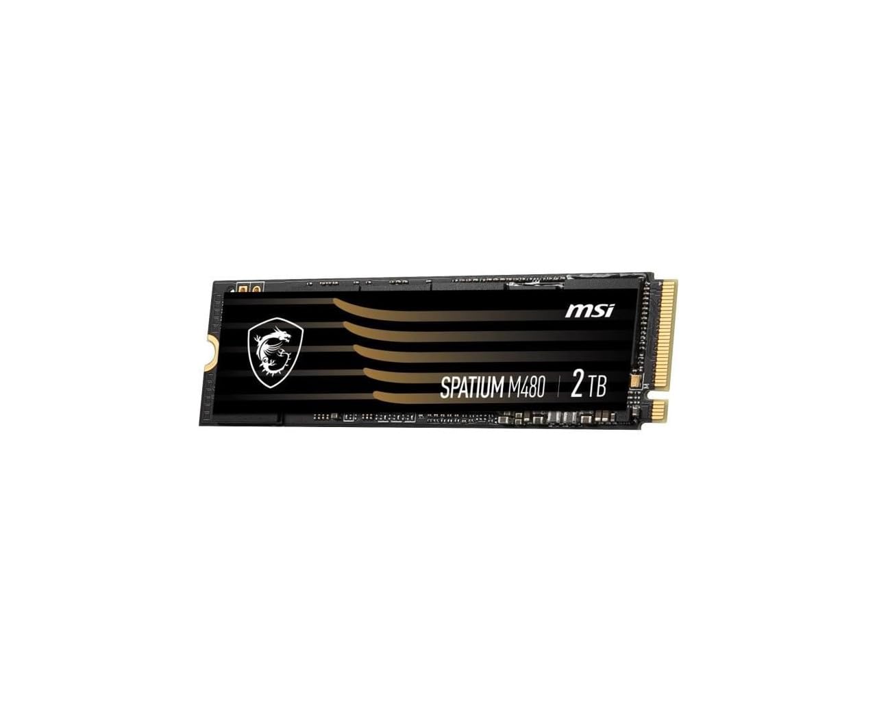 MSI SPATIUM M480 PCIe 4.0 NVMe M.2 2TB Internal SSD PCIe Gen4 NVMe 1.4 3D NAND 1400 TBW (SPATIUM M480 PCIe 4.0 NVMe M.2 2TB)