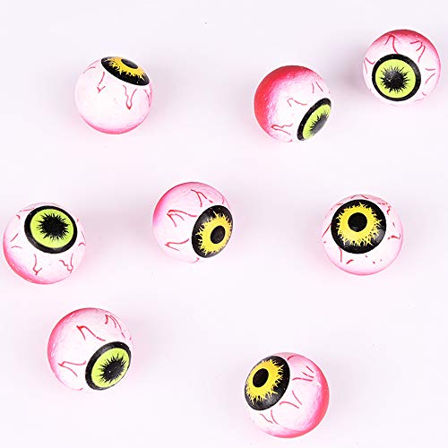 Halloween Party Decorations Supplies Indoor - Fake Eyes Eyeballs Horror Scary Outdoor Stuff 35mm (1.38") 8Pcs Simulation Props Favors