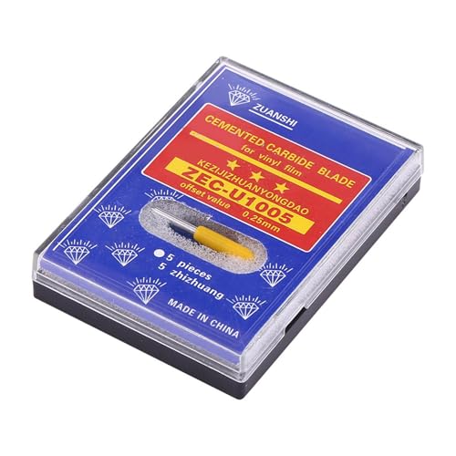 15pcs High Hardness Tungsten Carbide Cutter Blades 30/45/60 Degree for Roland Standard with Caps 1.9mm Shaft Diameter