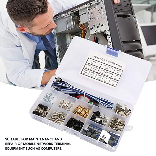 Motherboard Hard Disk Screws PC Accessories Screws Computer Repairing Tool 189pcs Assortment Set for Industry Production