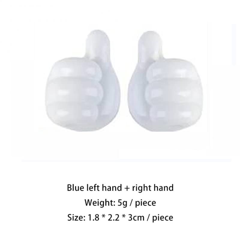 6Pcs Multifunctional Clip Holder Thumb Hooks Wire Organizer Wall Hooks Hanger Strong Wall Storage Holder for Kitchen Bathroom (Transparent)