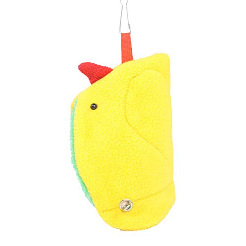 Small Birds Tent Winter Warm Plus Hut,Parrot Habitat with Standing Stick Bird Nest Hanging Hammock for Cage,Hideaway Cave Snuggle Sleeping Bed for Budgie Lovebirds Canaries Finches Small Conures