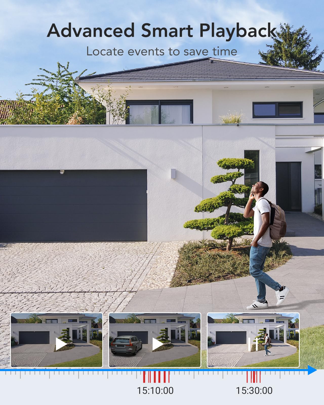 ANNKE 5MP Home Security Camera System with AI Human/Vehicle Detection, 8CH H.265+ DVR Recorder with 4X 5MP (2560TVL) Wired IP67 Outdoor CCTV Cameras, 100 ft EXIR Night Vision with Smart IR & WDR