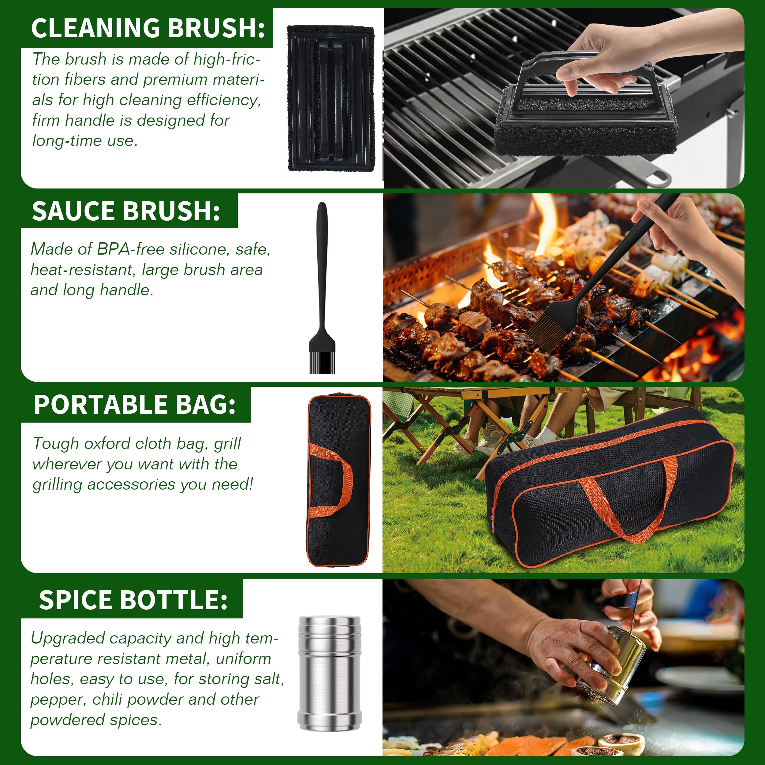 120 Pcs Blackstone Griddle Accessories Upgraded Griddle Accessories Kit - Perfect Flat Top Grill Accessories, Professional Rectangular Melting Dome with Iron Smash Burger Press for Barbecue.