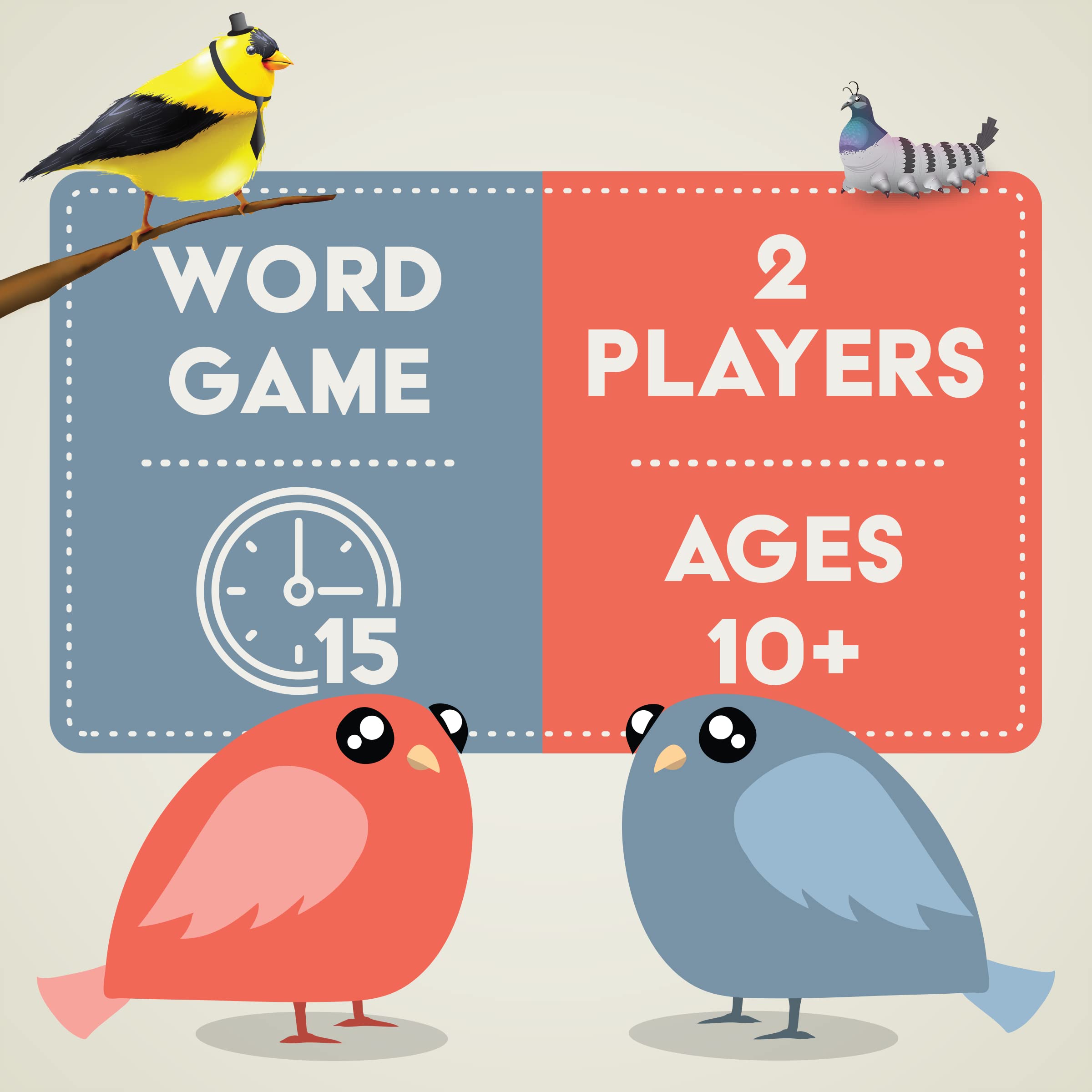 A Little Wordy by Exploding Kittens - 2 Players - Ages 10+ - 15 Minutes to Play - Letter Tile Word Game - Couples Game, Date Night Game, Adult and Teen Board Game