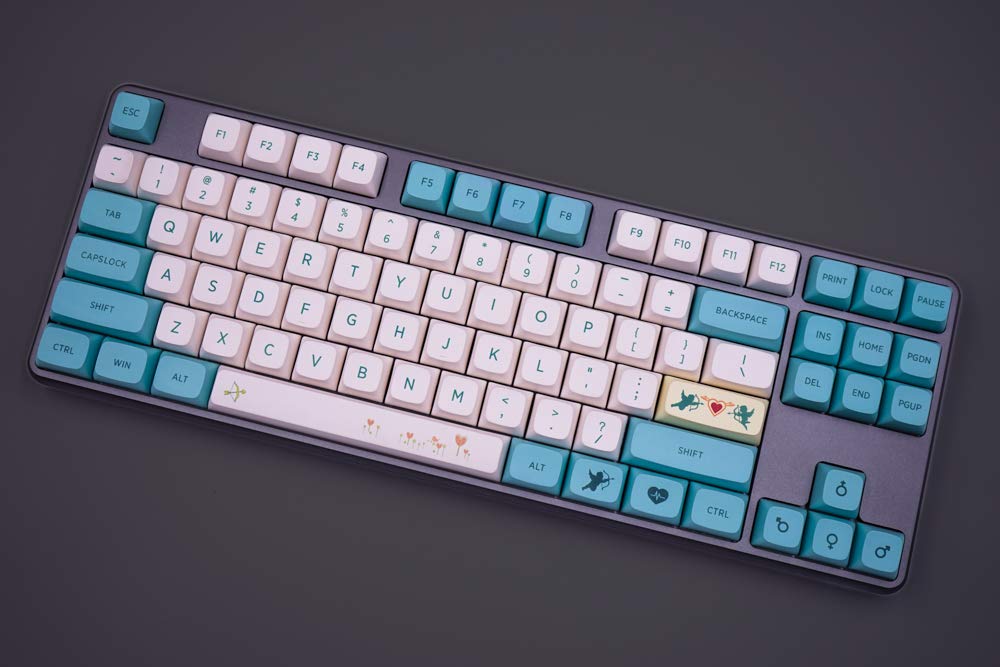 ONECAP 128 XDAS keycaps Dye-Sublimated Keycap for MX Switch Keyboards for Wired USB Mechanical Gaming Keyboard
