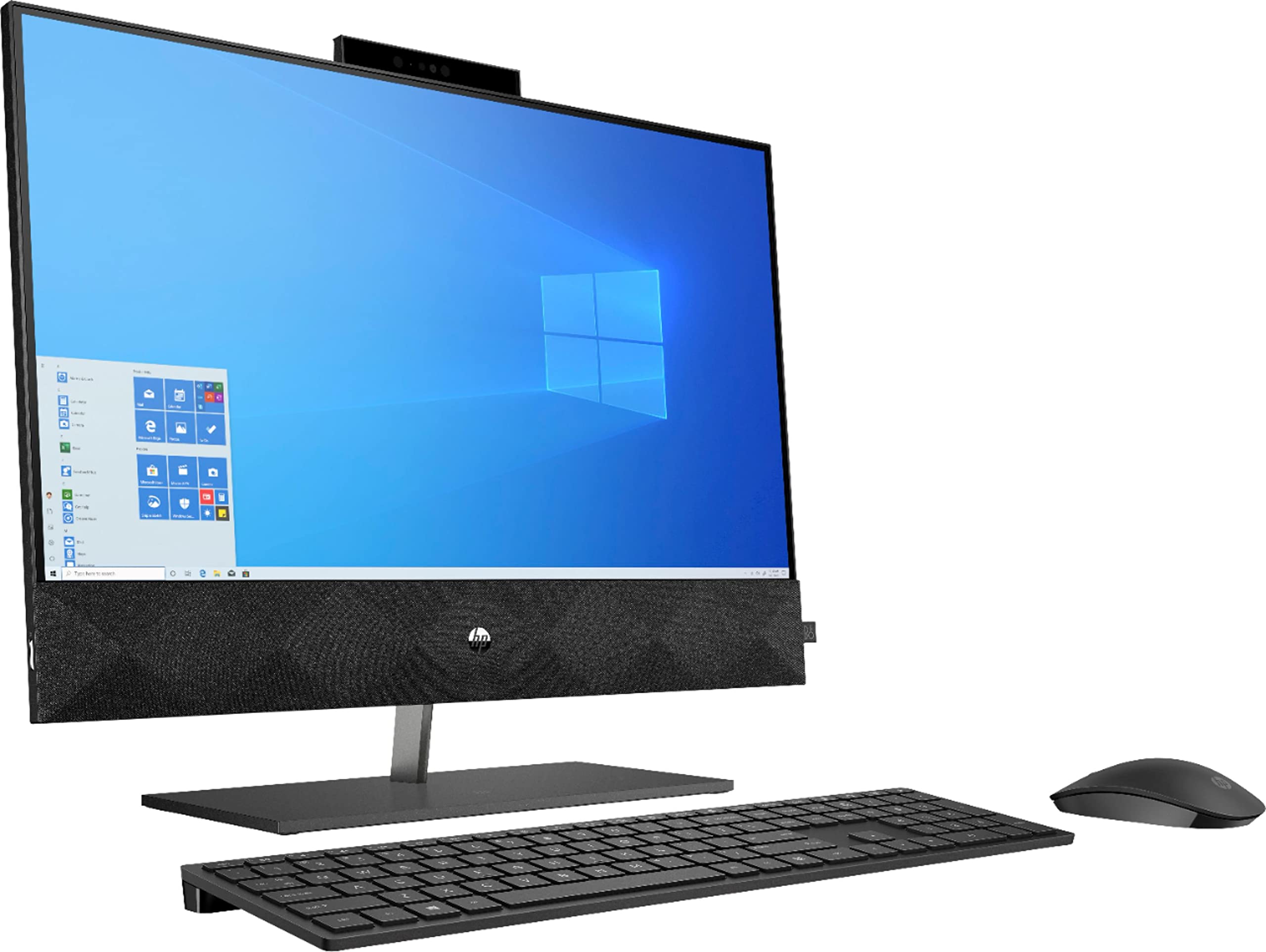 HP Pavilion 24 Desktop 2TB SSD 64GB RAM (Intel 10th gen Processor with Six cores and Turbo Boost to 4.30GHz, 64 GB RAM, 2 TB SSD, 24" Touchscreen FullHD, Win 10) PC Computer All-in-One