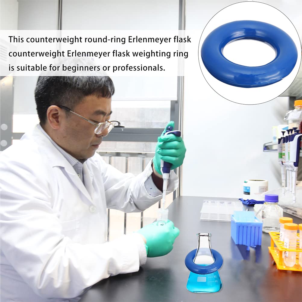 1pc Erlenmeyer Flask Ring Weight Round Rings Tool Experiment Flasks Weight Rings Laboratory Science and Safety
