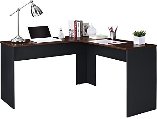 Ameriwood Home The Works L Desk, Cherry