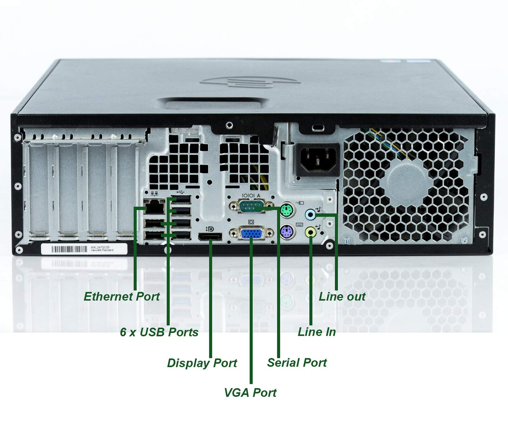 HP Small Form Factor Computer Desktop PC, Intel Core 2 Duo, 8GB Ram, 128GB M.2 SSD, 500GB Hard Drive, WiFi & Bluetooth, Keyboard and Mouse, 19 Inch FHD Monitor, 1080p Web Camera, Windows 10 (Renewed)