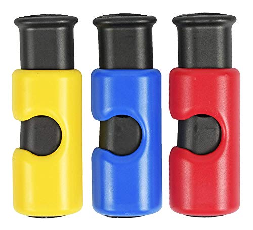 6pc Premium Quality ALAZCO Bag Clips - Value Set Food Fruit Bread Bag Cinch Non-Slip Grip EASY Squeeze & Lock
