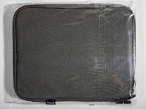 MoKo 9-11 Inch Tablet Sleeve Case,Fits iPad Air 5/4th 10.9,iPad Pro 11 M2 2022-2018,iPad 10th 10.9 2022,Galaxy Tab S9 11,Tab S8/A8/A7 2022,Protective Bag Carrying Case with Pocket, Dark Gray