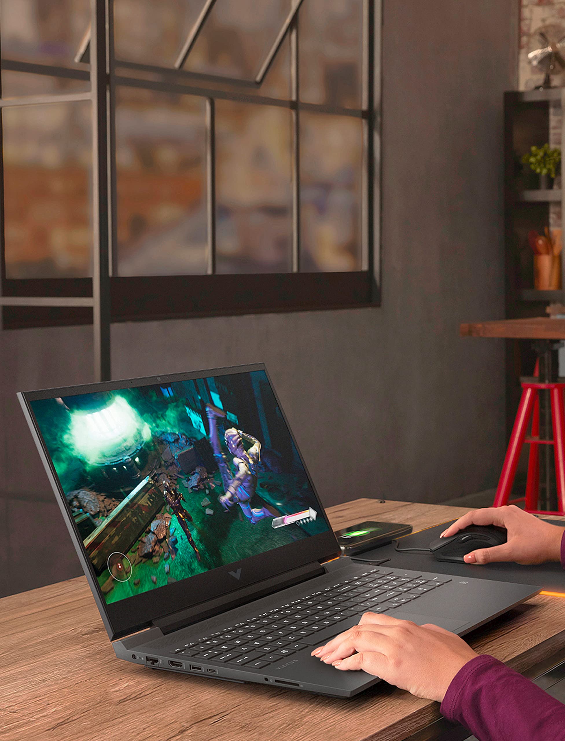 HP Victus 16 Gaming Laptop, NVIDIA GeForce RTX 3050, 11th Gen Intel Core i5-11260H, 8 GB RAM, 512 GB SSD, 16.1” Full HD IPS Display, Windows 10 Home, Backlit Keyboard, Fast Charge (16-d0020nr, 2021)