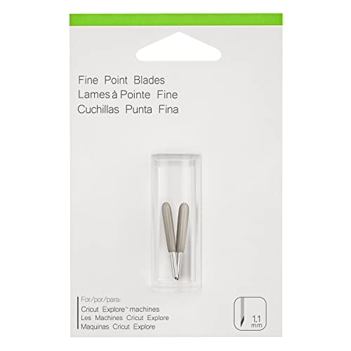 Standard Replacement/Fine-Point Cutting Blades for Cricut Paper-Cutting Machines (2 Blades Total)
