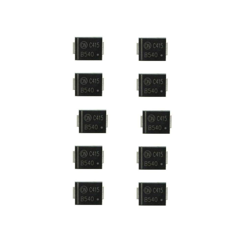 10PCS MBRS540T3G Schottky Diode ON Semiconductor, 40V 5A SMD