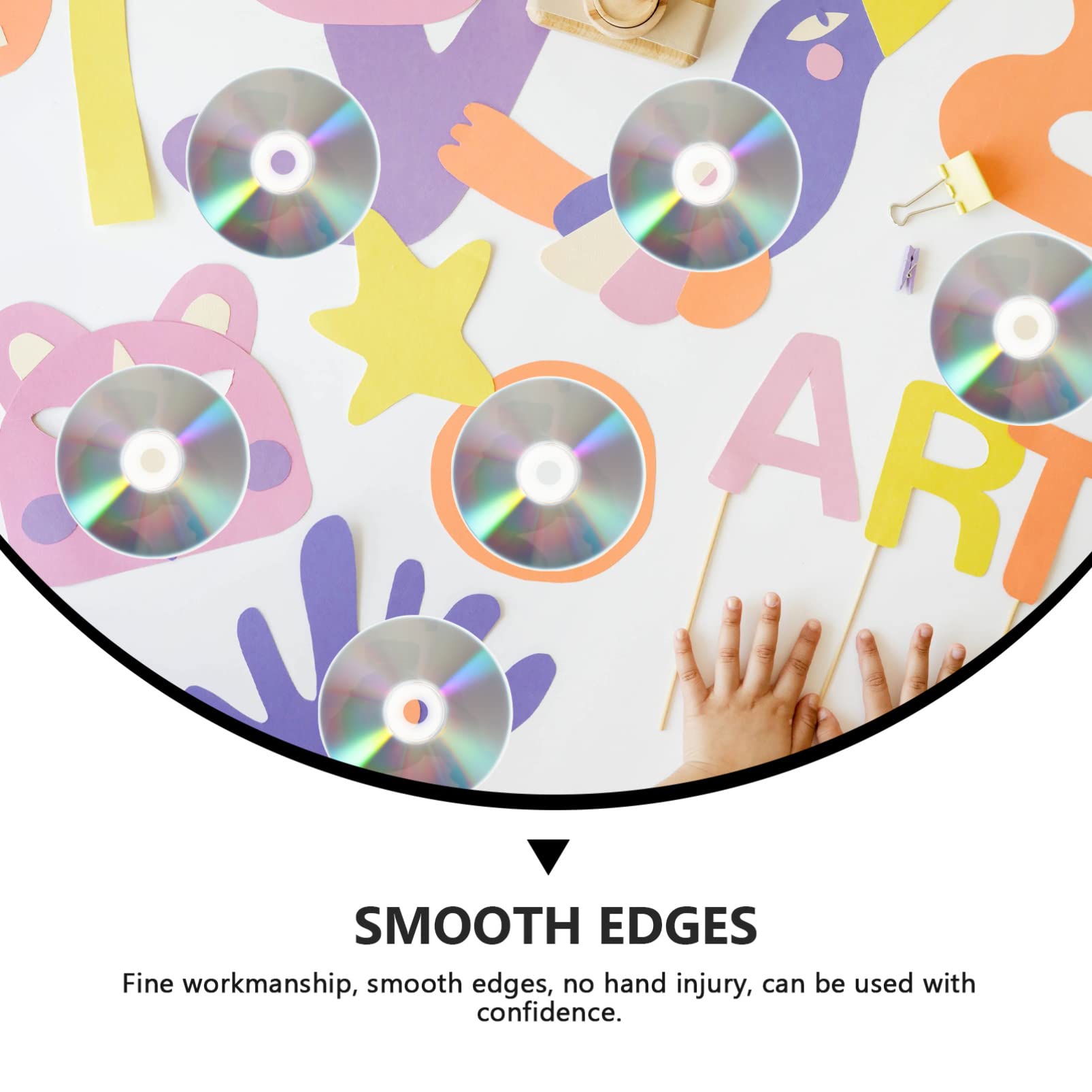 50pcs Hand Decorated Discs Decorative DIY Discs Bird Cd Discs DIY Cd Discs Adornment DIY Discarded Cd Discs Handmade Cd Discs Cd Discs for Home Shop Home DIY Discs