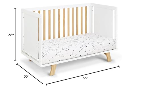Suite Bebe Livia Convertible Crib in White & Natural