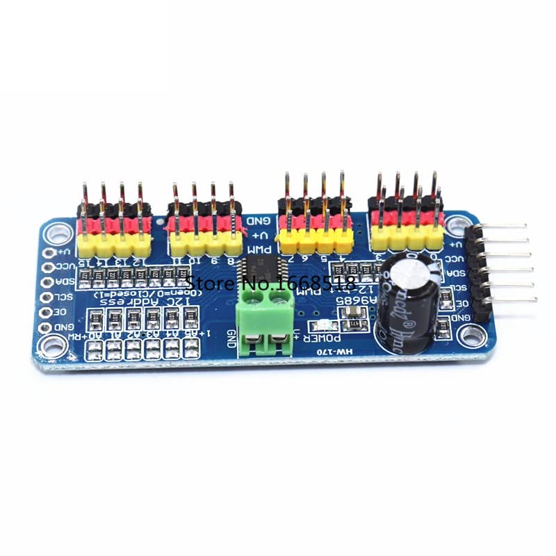 16 Channel 12-bit PWM/Servo Driver-I2C Interface PCA9685 Module for arduino or Raspberry pi Shield Module servo Shield