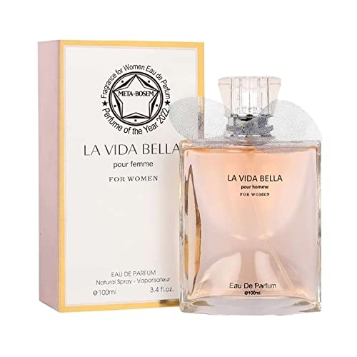 J&H LADA BELA, Eau de Parfum Natural Spray for Women, Wonderful Gift, Floral Scent, Daytime and Casual Use, for all Skin Types, a Classic Bottle, 3.4 Fluid Ounce