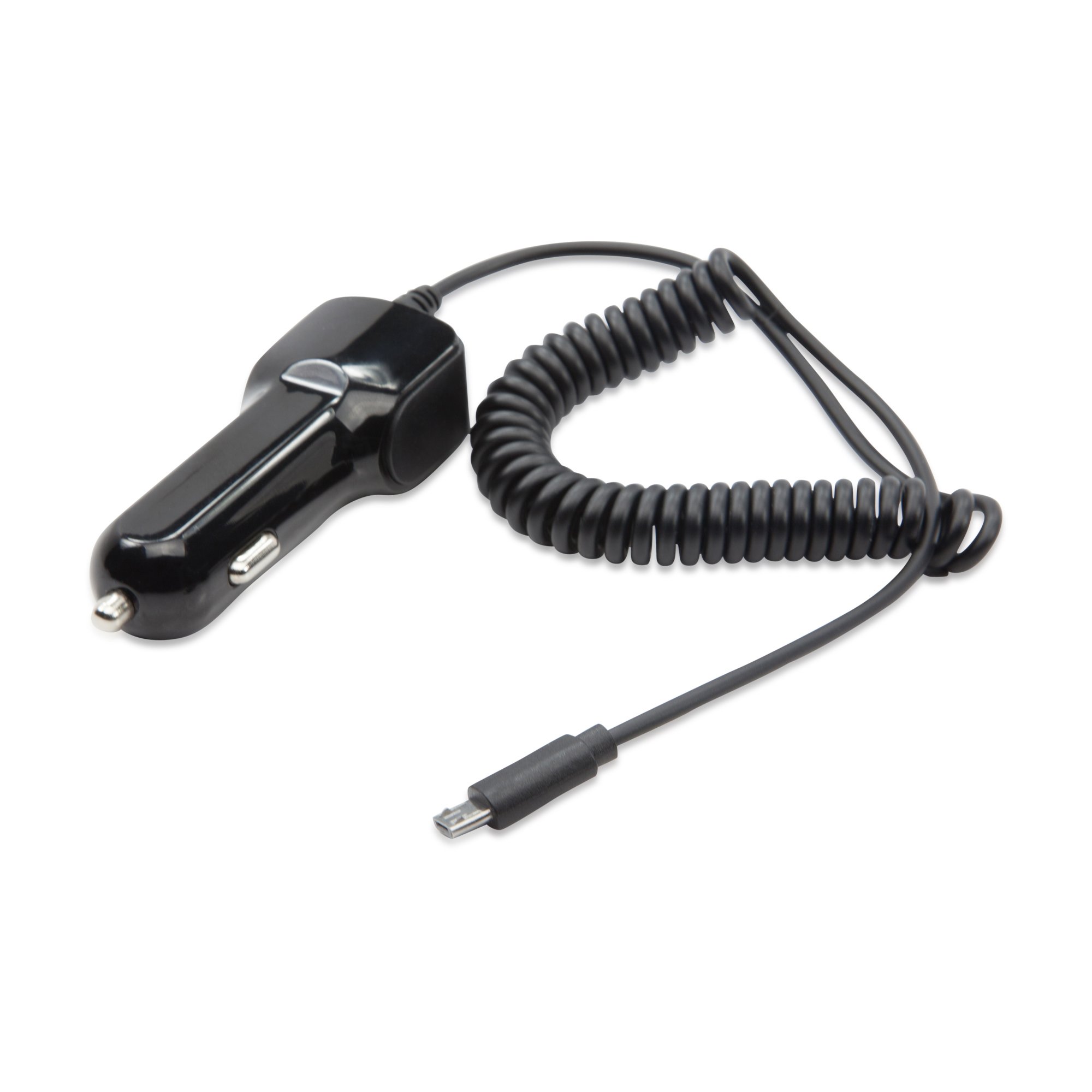 BoxWave Car Charger Compatible with Plum Ram 8-3G - Car Charger Plus, Car Charger Extra USB Port with Integrated Cable for Plum Ram 8-3G - Black