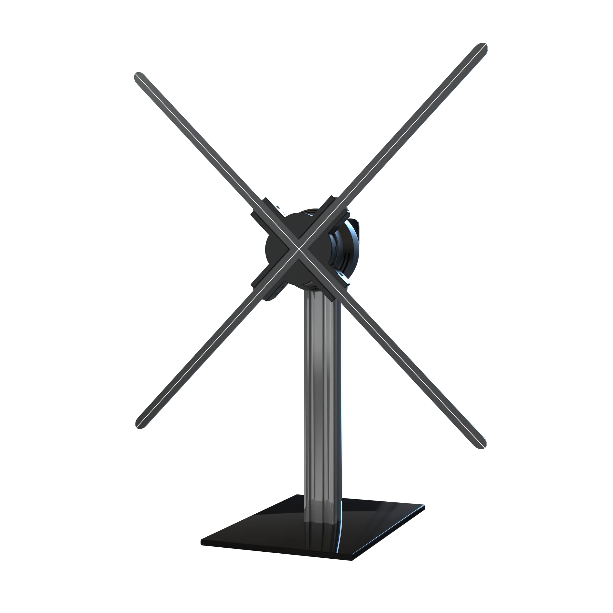 12.6 inches 3d hologram fan and stand