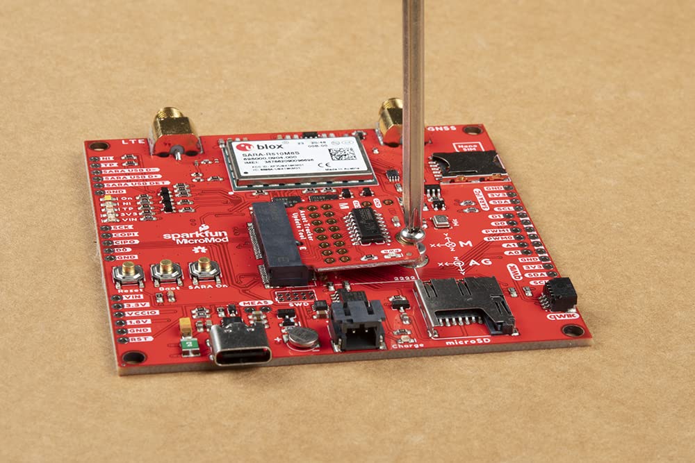 SparkFun MicroMod Update Tool-CH340C USB-Serial Converter 8 Pairs of PTH Connections w/Split pad Jumper Links 3.3V Interface MicroMod Asset Tracker Carrier Board or SARA-R510M8S Module USB-C
