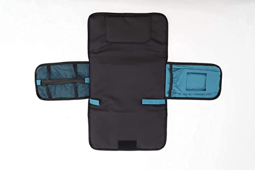 Changing Pad in Petrol Blue. Portable, One-Hand Use for Travel, Diaper Bag or Stroller.