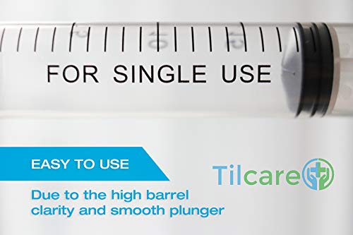 3ml Syringe Without Needle Luer Slip 100 Pack by Tilcare - Sterile Plastic Medicine Droppers for Children, Pets or Adults β Latex-Free Oral Medication Dispenser - Syringes for Glue and Epoxy