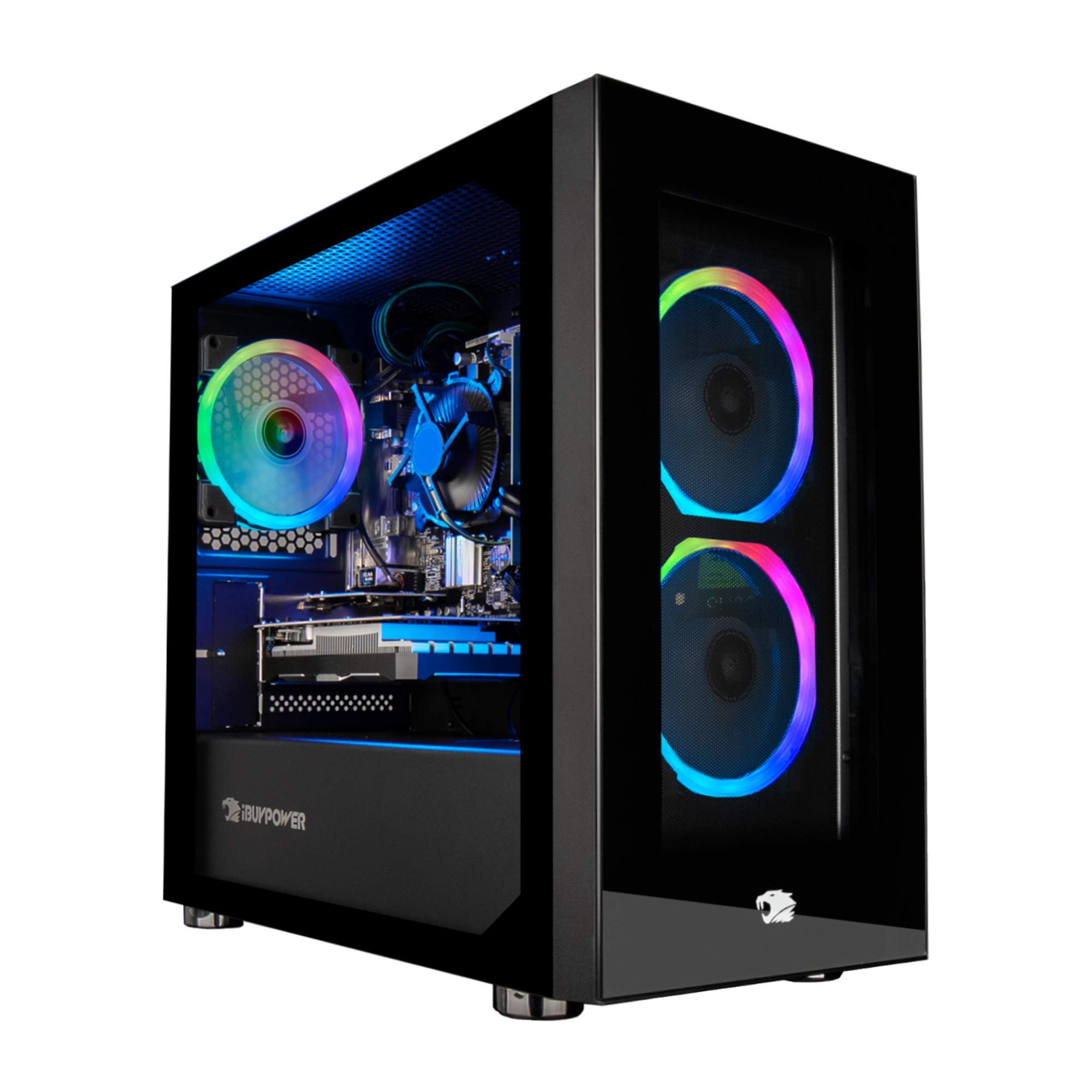 iBUYPOWER Pro Gaming PC Computer Desktop Element Mini 190A (Ryzen 3 3100 3.6GHz, NVIDIA GeForce GT 710 1GB, 8GB DDR4, 480GB SSD, WiFi Ready, Windows 10 Home)