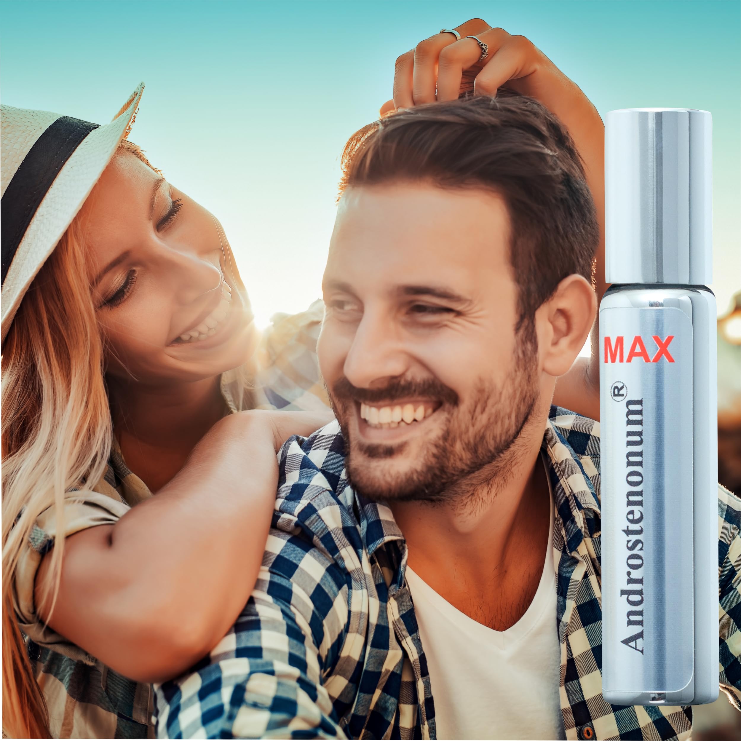 ANDROSTENONUM MAX Pherolec Global Male Pheromone Perfume Oil for Him Real Long-Lasting Original Best Men's Pheromones Cologne Essential Strong Spray Fragrance Essence Extra Strength Man 0.27 fl. oz