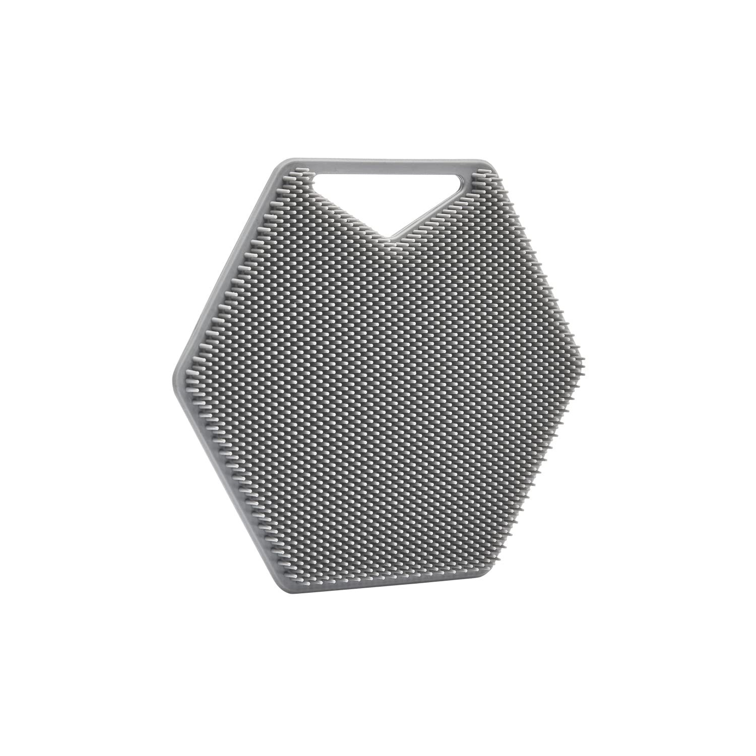 Tooletries - Body Scrubber - Silicone Exfoliating Scrubber - Bathroom & Shower Accessories for Men, Travel Essentials for Men - Durable & Long Lasting Body Wash Scrubber for Men - Grey