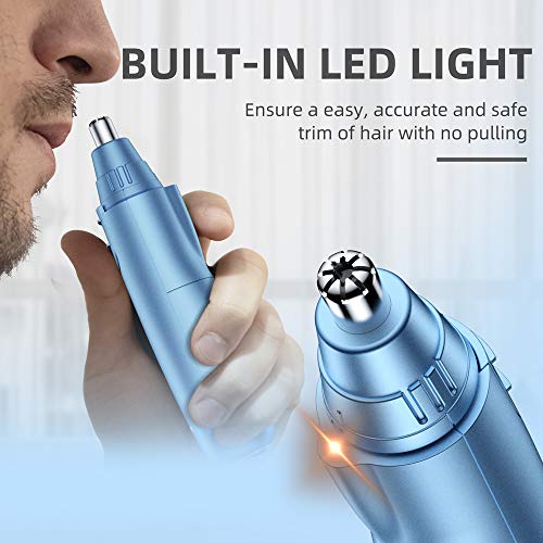 Ear and Nose Hair Trimmer for Men Women Rechargeable Trimmer with Dual Edge Blades Easy Cleaning and Washing