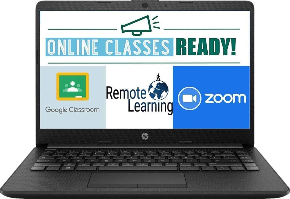HP 2020 14 inch Home and Business Micro-Edge WLED Backlit Laptop Computer AMD Athlon Silver 3050U 3.2GHz 4GB DDR4 RAM 128GB M.2 SSD Bluetooth HDMI Webcam RJ-45 Windows 10 Home S Free Aloha Bundle