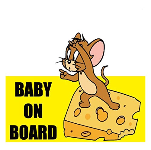 Baby on Board Sign for Car Kids Safety Baby on Board Stickers (2 Pieces) (Jerry)
