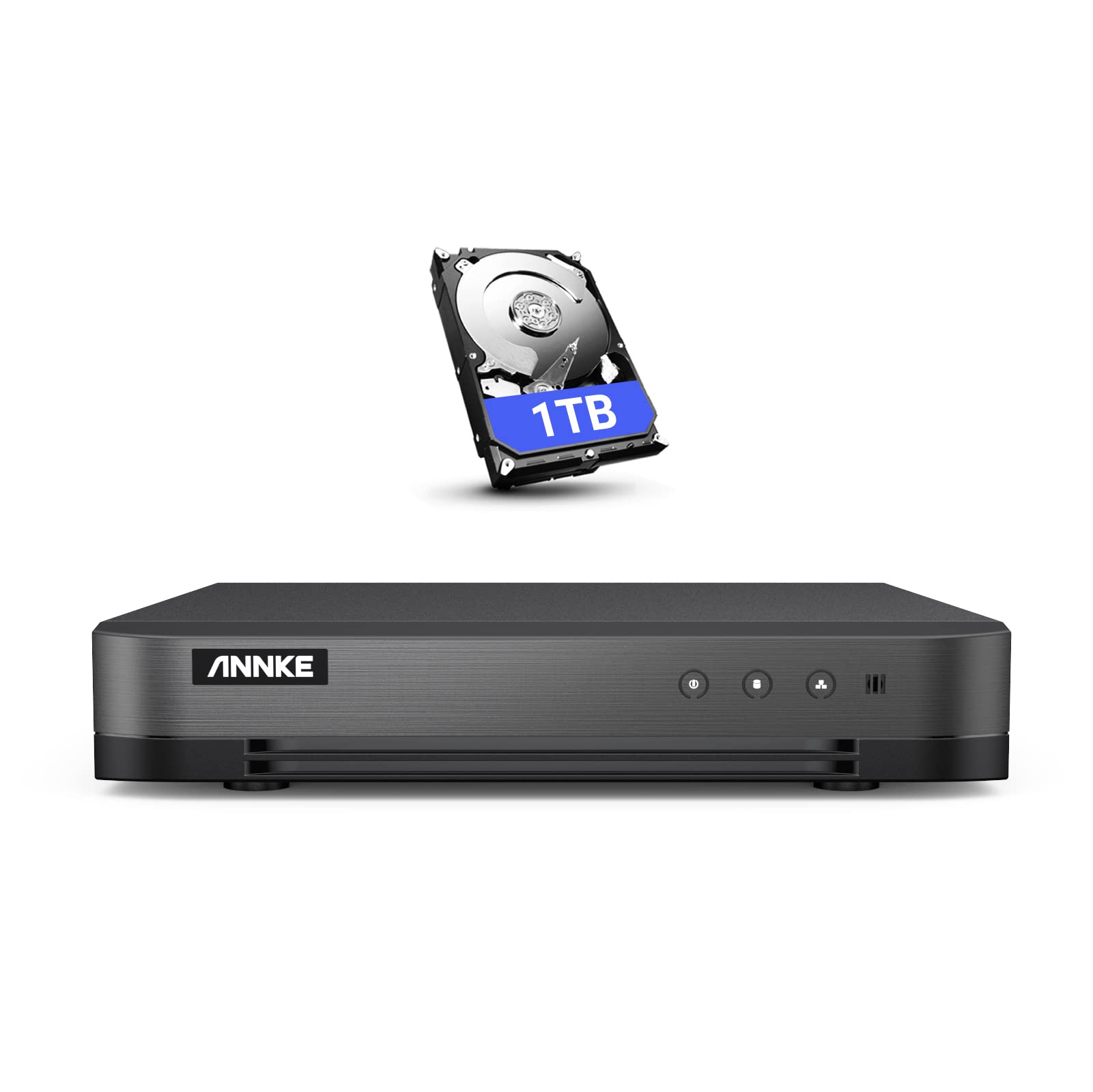 ANNKE 16CH 5-in-1 1080P Lite DVR for Seacurity Camera, H.265+ HDMI Output, Quick QR Code Scan and Easy View Remote for Home Security Surveillance Camera System, 1TB Hard Drive Included