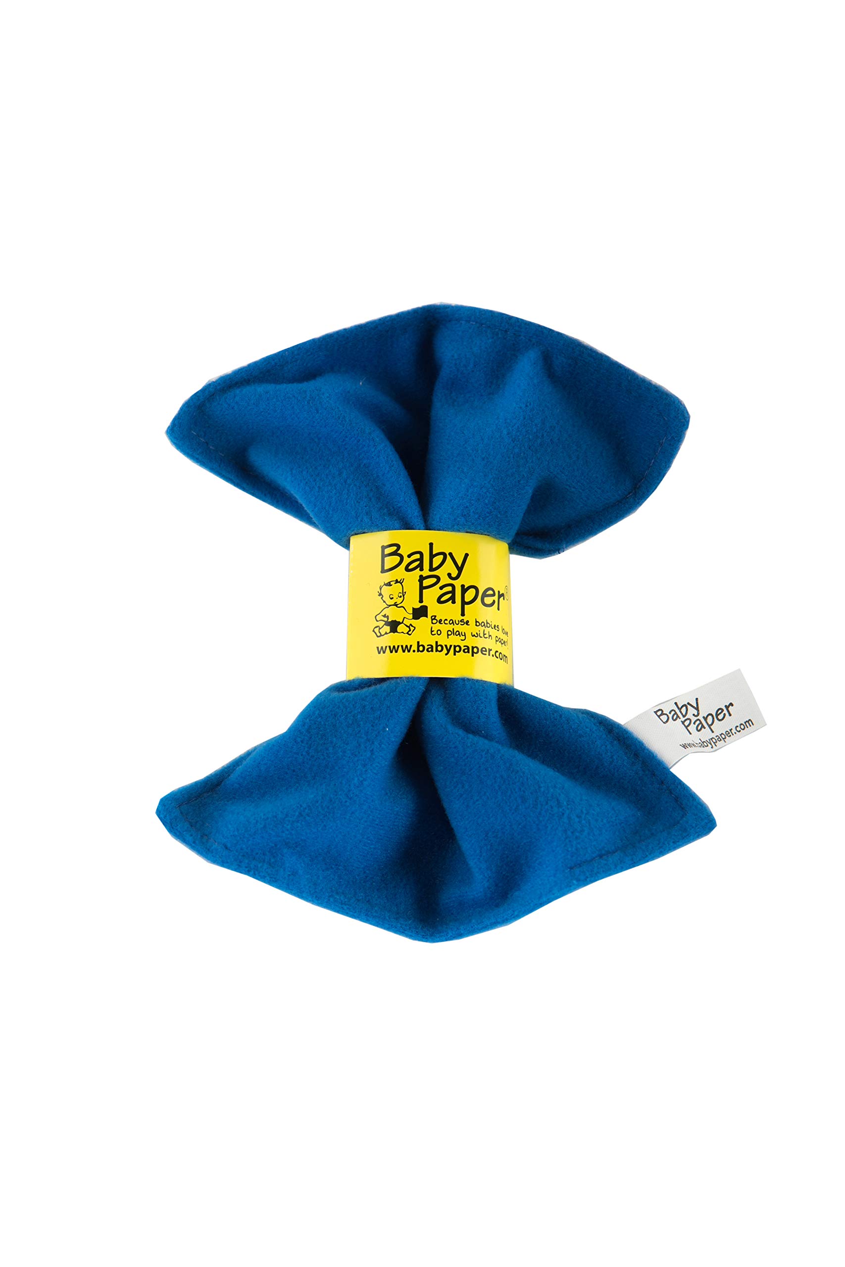 Baby Paper Original Crinkle Sensory Toy | Triangle, Yellow, Blue 3-Pack | Bright Colors, Washable, and Non-Toxic Crinkle Paper for Babies | Perfect Bow Gift Topper Reusable as a Crinkle Toy