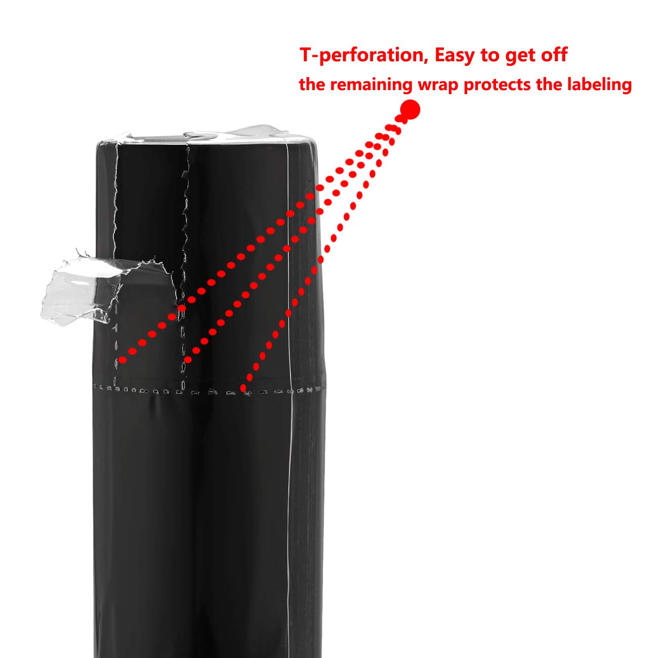 500Pcs Shrink Wrap for Lip Balm Tubes/lip gloss tubes, Easy to Use, Make Products More Professional