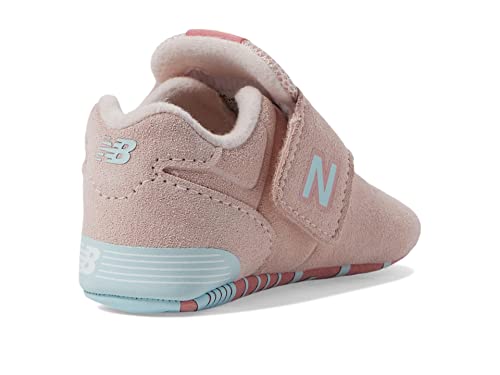 New Balance Kid's 574 V1 Crib Hook & Loop Sneaker, Pink Haze/Natural Pink, 3 Infant