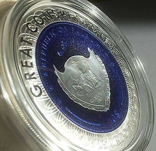 2019 DE Great Conspiracies PowerCoin Flat Earth 2 Oz Silver Coin 10$ Palau 2019 Proof