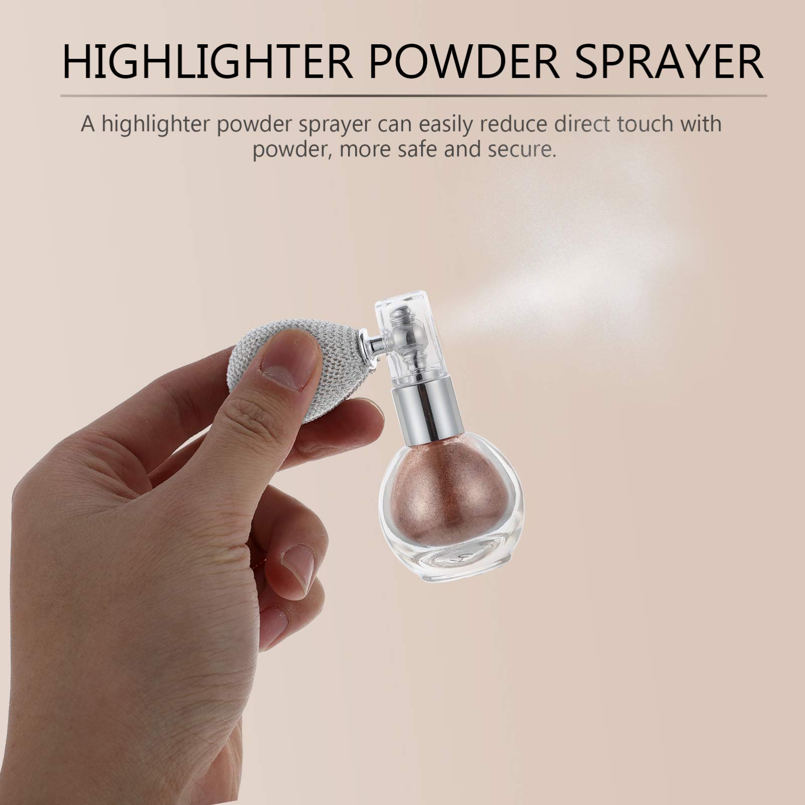 Beaupretty Glitter Powder Spray Pressed Powder Loose Perfume Bottle Sparkle Powder Makeup Body Dust for Beauty Highlighter Shimmer Cosmetic