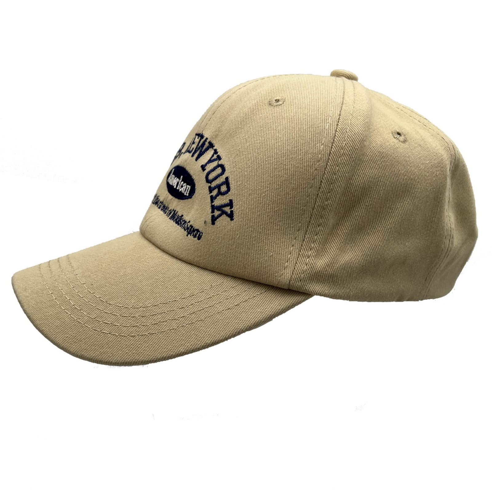 1989 New York Embroidery Baseball Cap for Men Women Adjustable Distressed Vintage Washed Dad Hat Beige
