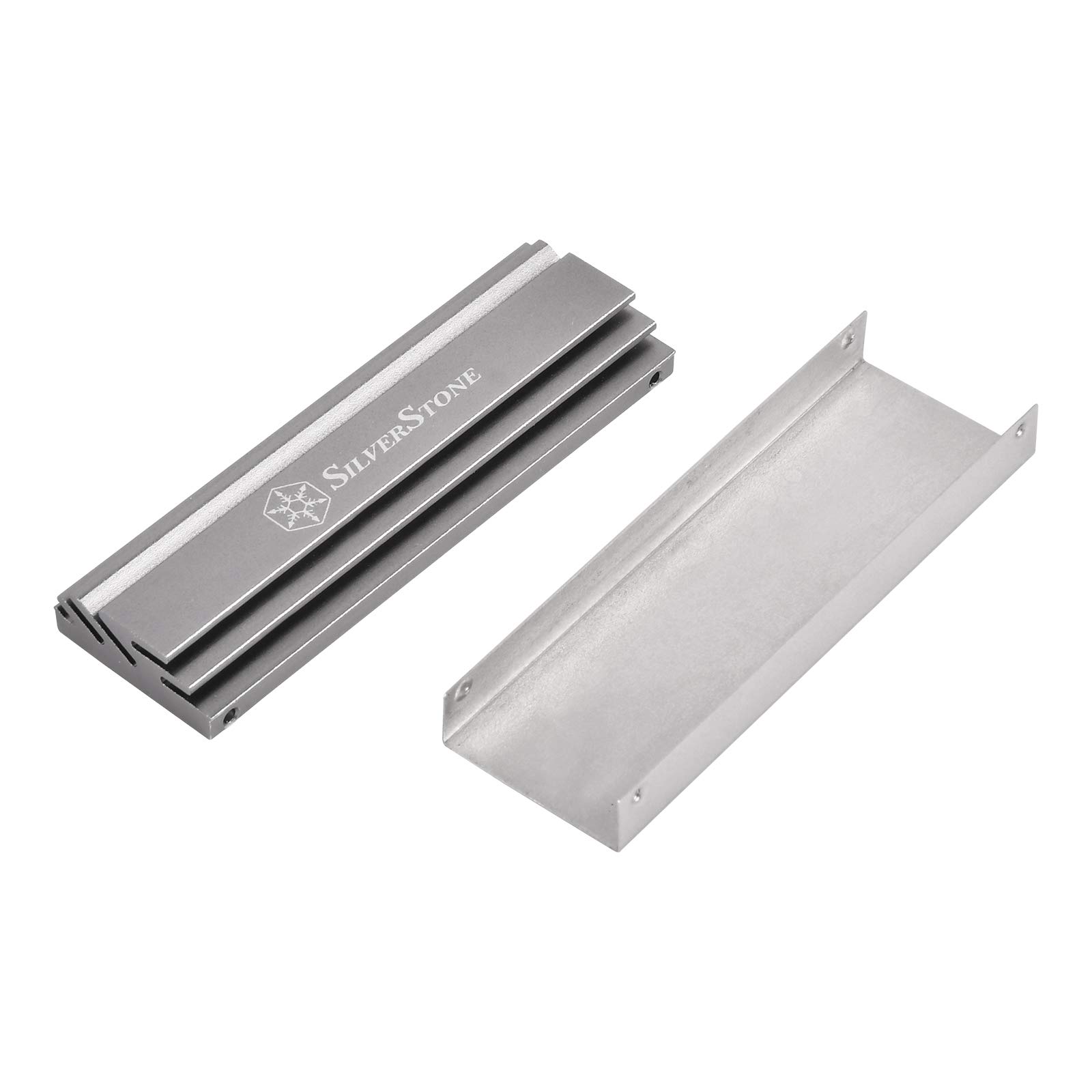 SilverStone Technology TP04 Aluminum Alloy M.2 SSD Cooling kit, TAA Compliant