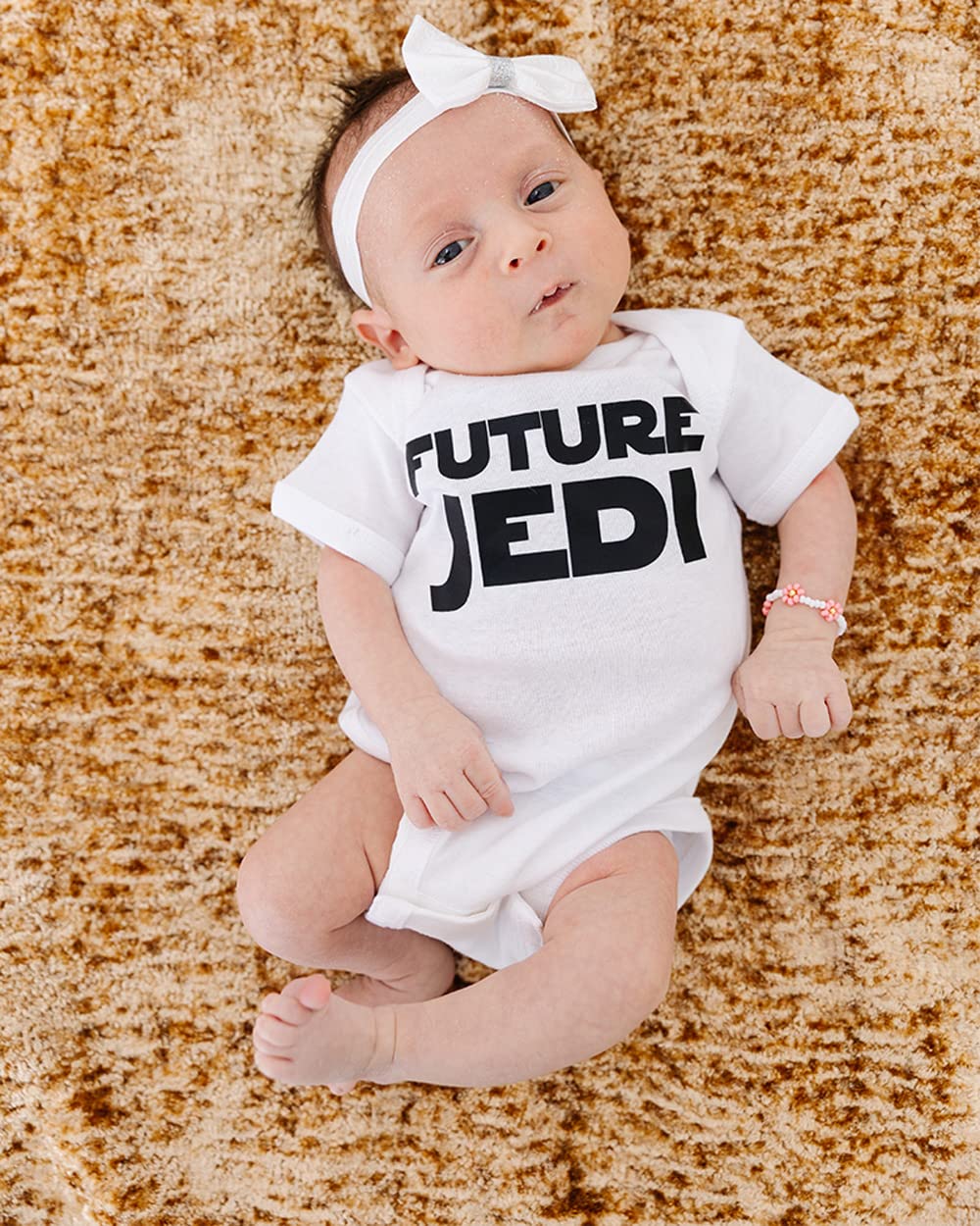 Apericots Cute Baby Short Sleeve Bodysuit, 100% Cotton: Future Jedi (0-18 months)