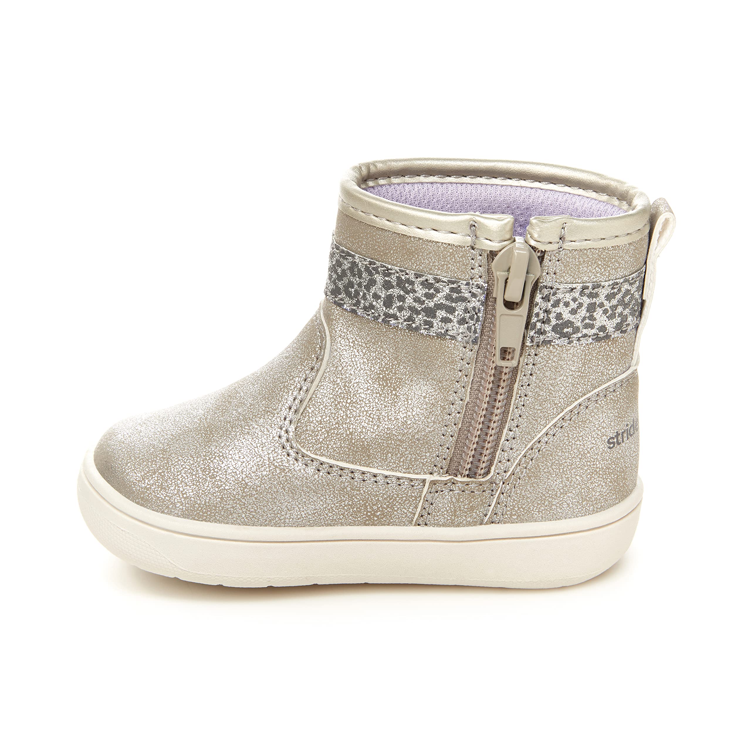Stride Rite 360 Infant and Toddler Girls Magnolia First Walker Shoe, Silver