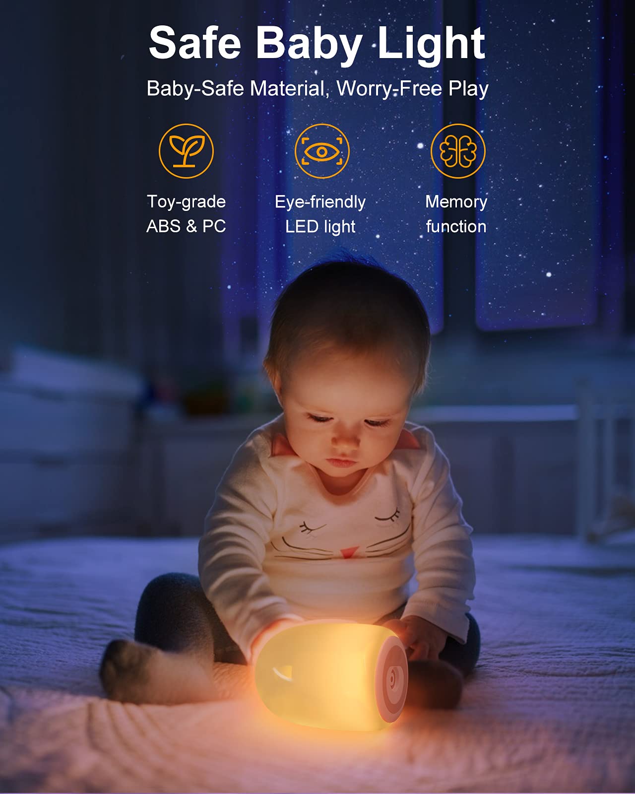 Night Light for Kids, VEYFIY Nursery Night Light with Touch Control & 1H Timer,Portable Baby Nursery Light with Charging Pad,4 LED Light Modes Rechargeable Night Lamp for Kids Room,Bedroom,Up to 100H…
