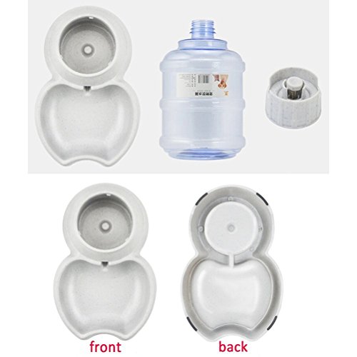 Automatic Pet Waterer,1 Gal(3.8L) Pet Water Dispenser,Replenish Pet Waterer,Dog Water Dispenser Station,Automatic Gravity Water Drinking Fountain Bottle Bowl Dish Stand by Meleg Otthon