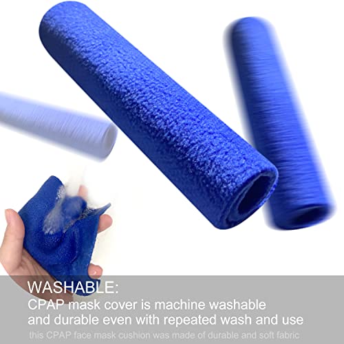 8 pcs CPAP Strap Covers, Universal and Reusable Strap Pads, Pad a Cheek for Cpap,Blue